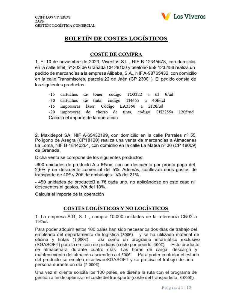 Logistics Cost Bulletin - Alum | PDF | Logística | Transporte