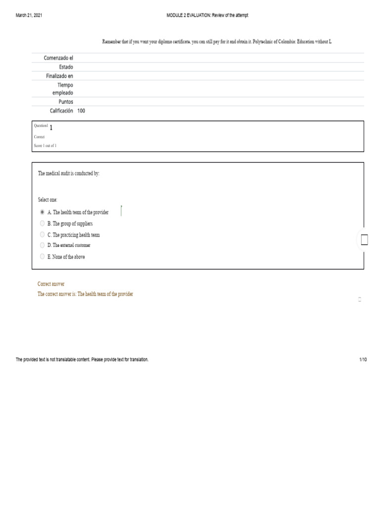 EVALUATION MODULE 2 - Review of The Attempt | PDF | Audit | Evaluation