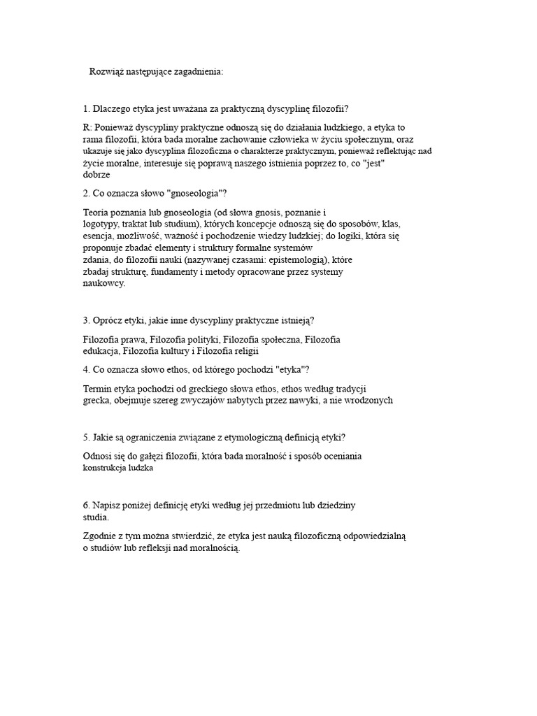 Kwestionariusz Rozdział 2 | PDF