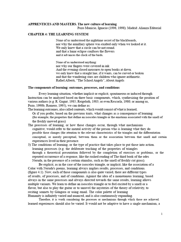Understanding Learning Components | PDF | Learning | Metacognition