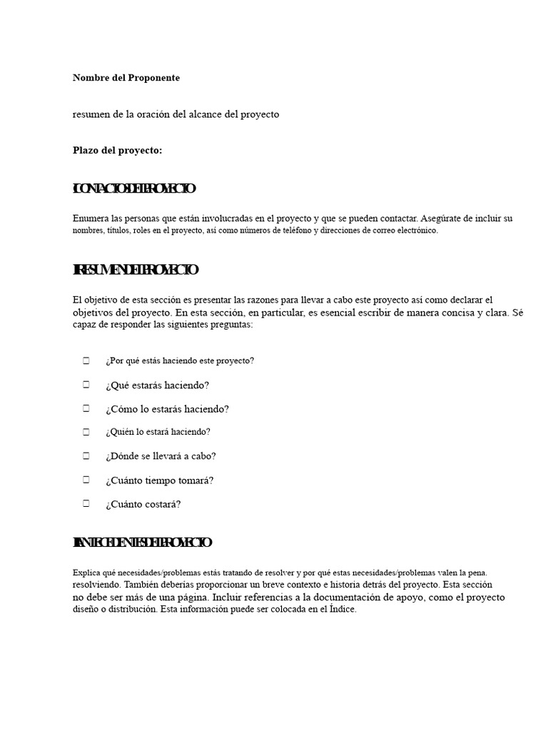 Nombre Del Programa de Alcance Comunitario Del Proponente | PDF