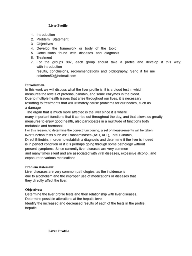 Understanding Liver Profile Tests | PDF | Liver | Lactate Dehydrogenase