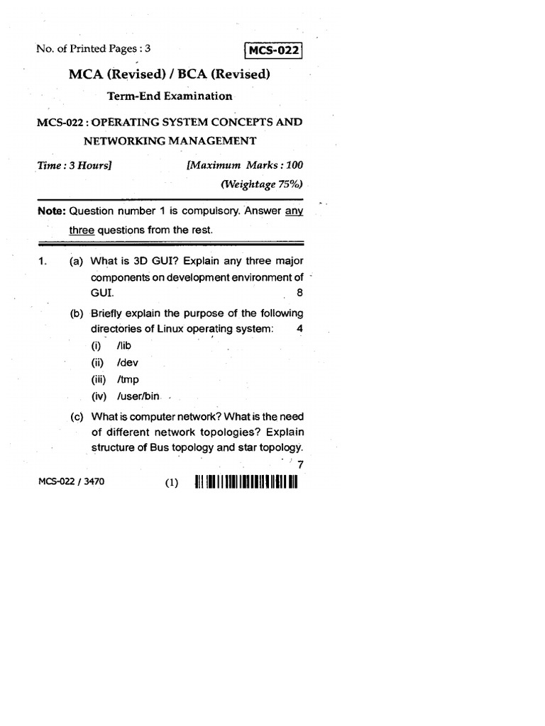 MCS 022 | PDF