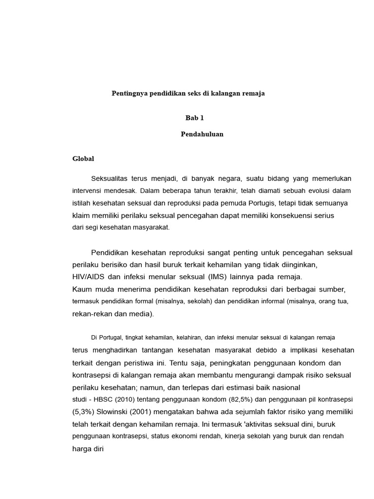 Pendidikan Seks | PDF