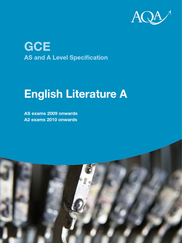 A Literature | PDF | Gce Advanced Level (United Kingdom) | Reading ...