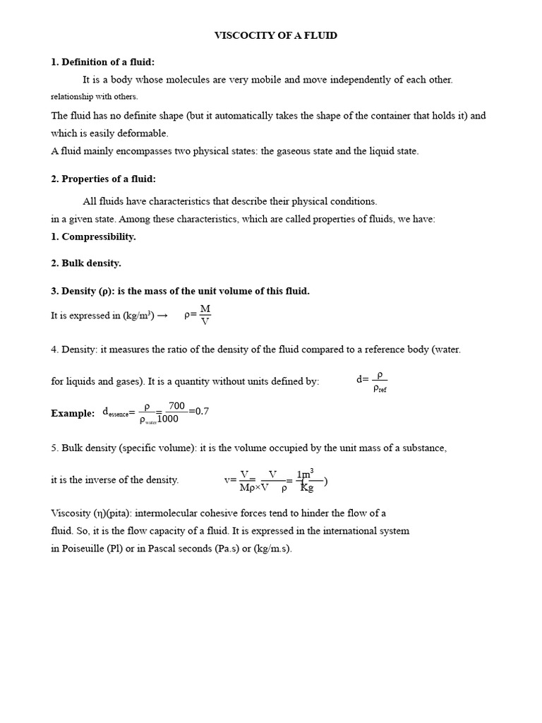 Fluid Viscosity Measurement Techniques | PDF | Viscosity | Liquids