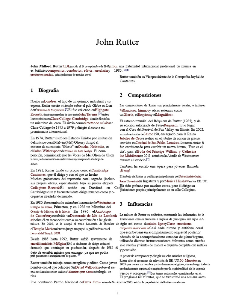John Rutter | PDF | Orquestas | Coro