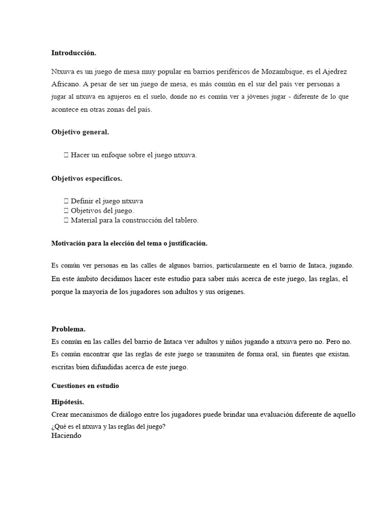Ntxuva | PDF | Ajedrez