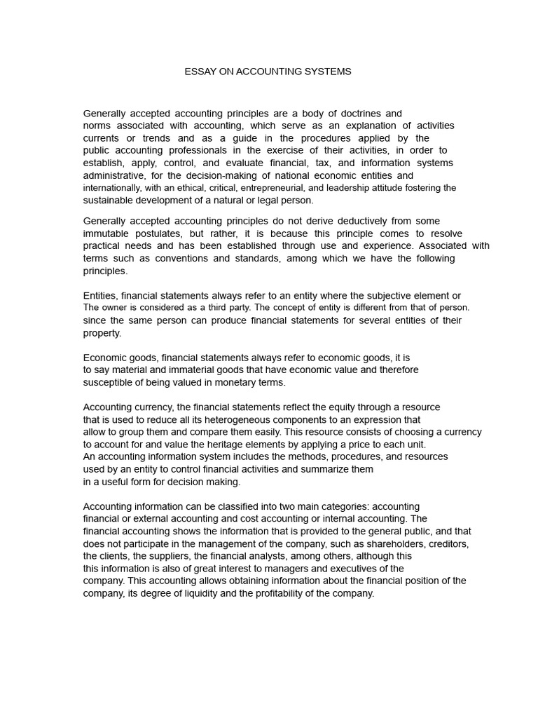 Understanding Accounting Systems | PDF | Accounting | Information