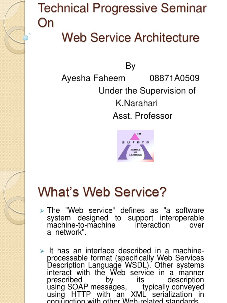 Web Service Architecture | Download Free PDF | Soap | Web Service