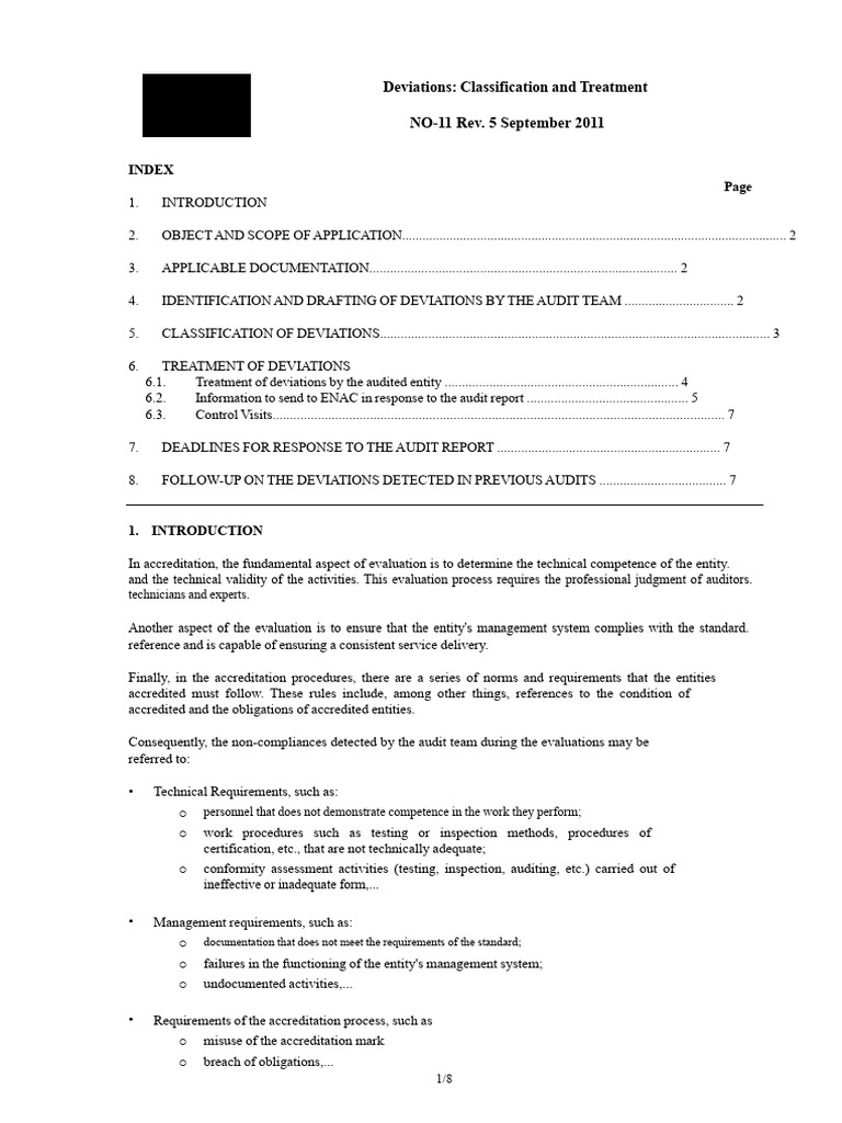 No-11 Deviations Classification and Treatment | PDF | Audit | Auditor's ...
