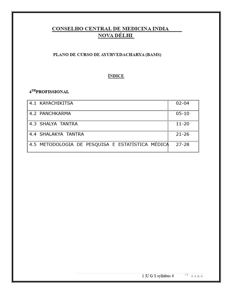 4ª série BAMS syllabus.pdf | PDF | Próstata | Neoplasmas