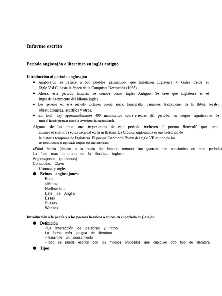 Período Anglosajón | PDF | Beowulf