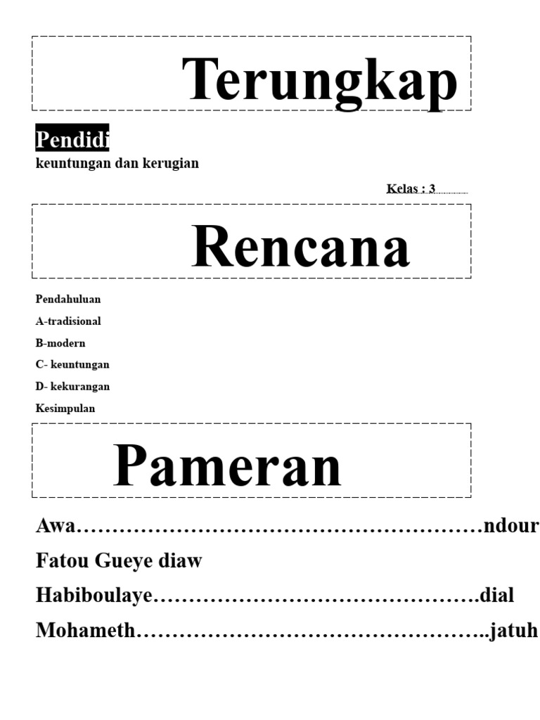 Keuntungan dan Kerugian Pendidikan Tradisional vs Modern | PDF