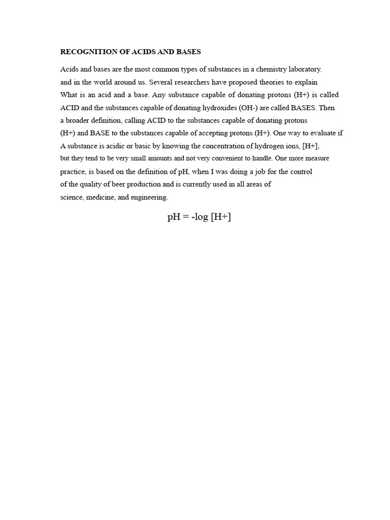 Understanding Acids, Bases, and pH | PDF | Ph | Acid