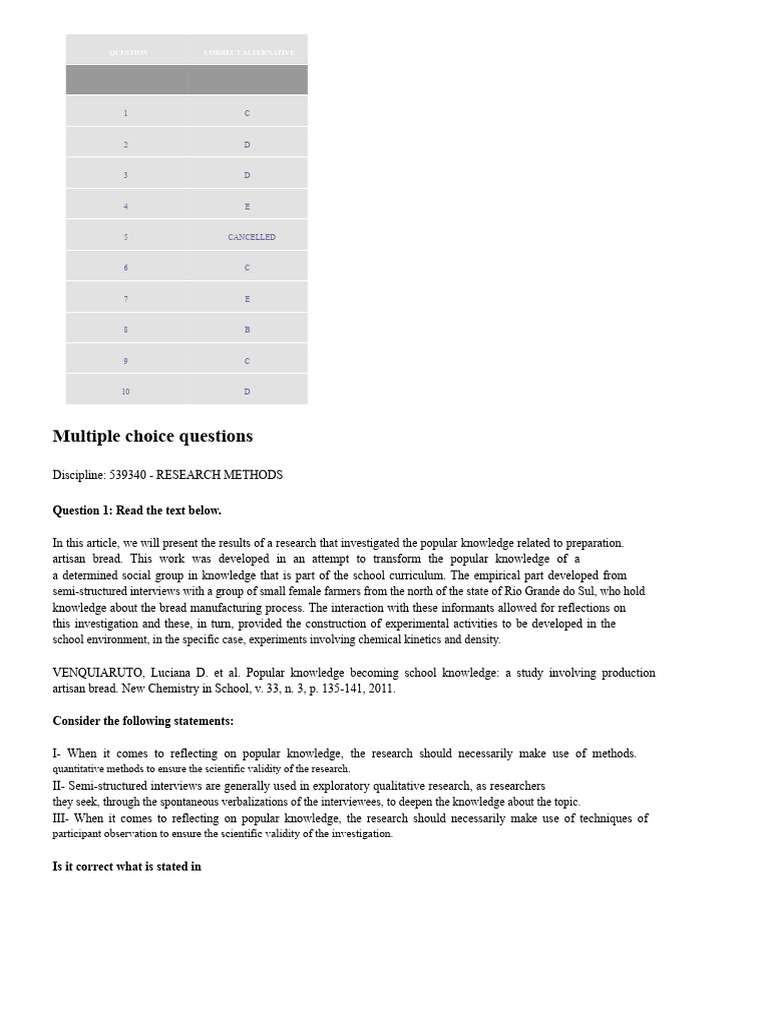 539340 - RESEARCH METHODS 13.docx WITH ANSWER KEY 2 (3) | PDF ...