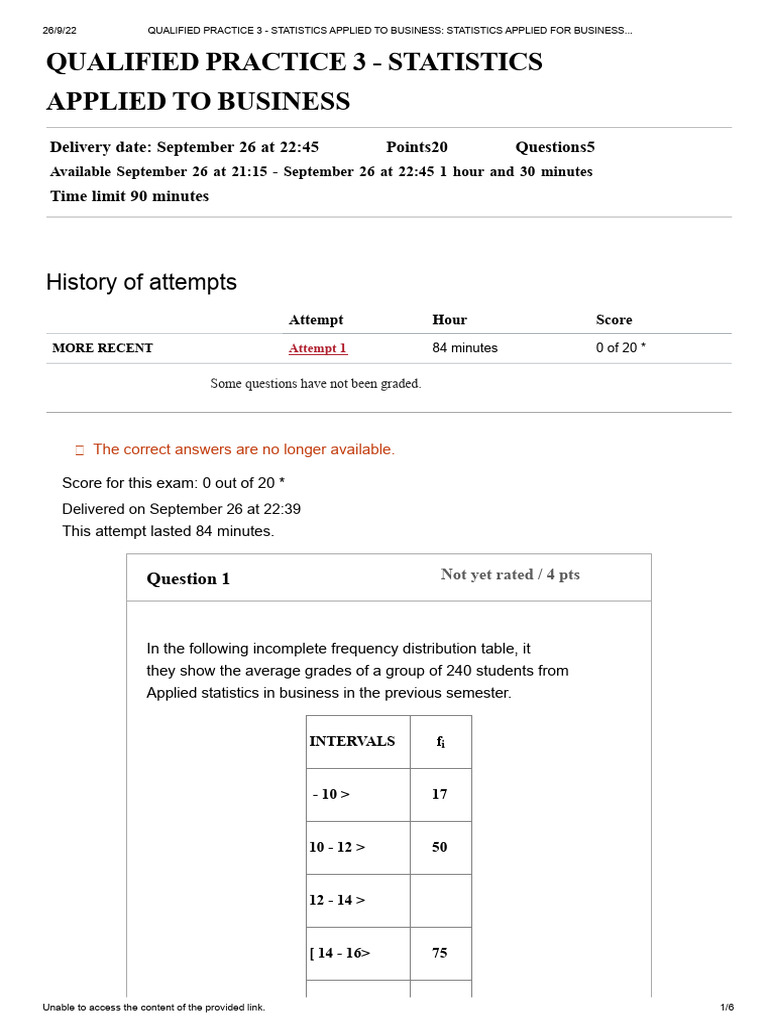 Qualified Practice 3 - Statistics Applied To Business - Applied ...