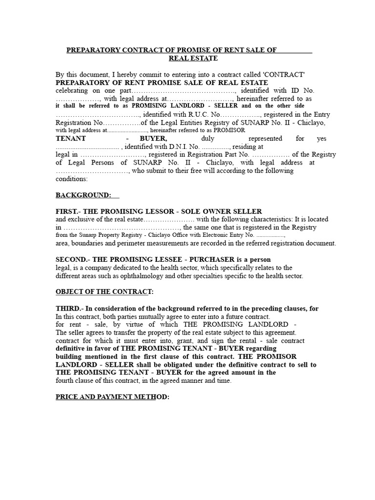 Preliminary Lease Agreement for Real Estate | PDF | Lease | Landlord