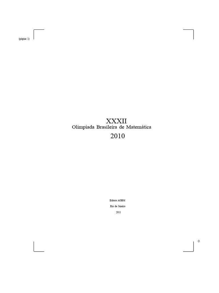 obm-2010 | PDF | Triângulo | Círculo