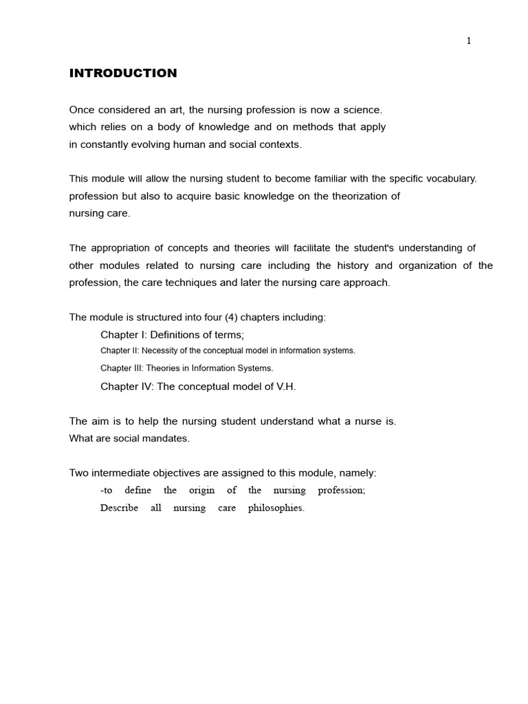 Theory and Concept Module | PDF | Nursing | Concept