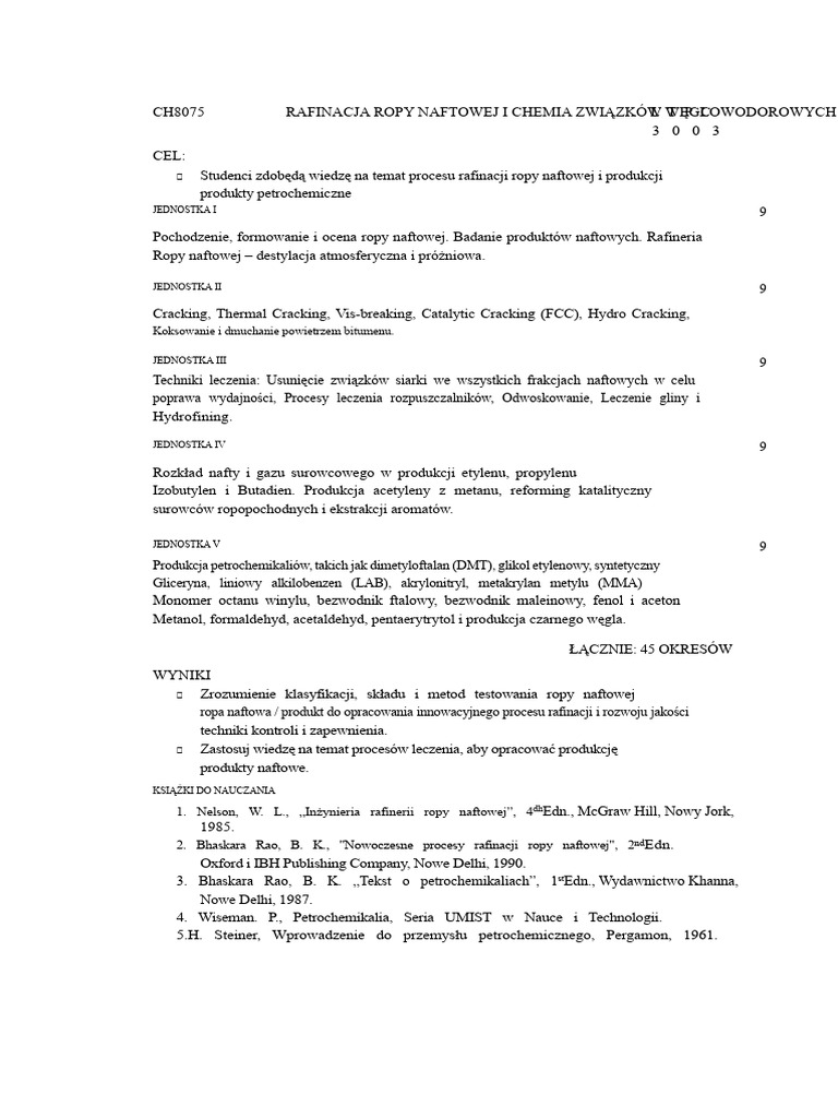 Program Nauczania PRPC | PDF