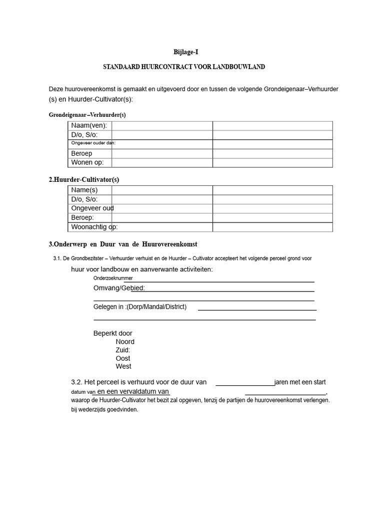 Huur Voor Grond | PDF