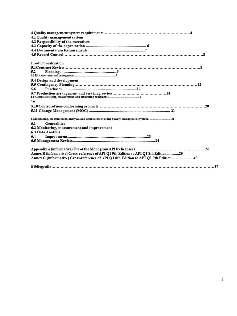 Api Q1 Ninth Edition - Spanish | PDF | Verification And Validation ...