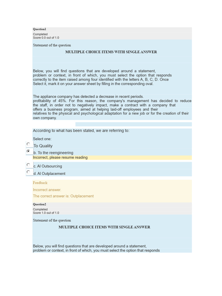 1 EVALUATION | PDF | Truth | Multiple Choice