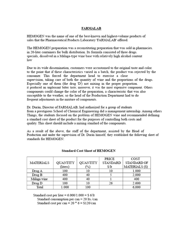 Farmalab Case | PDF | Wine