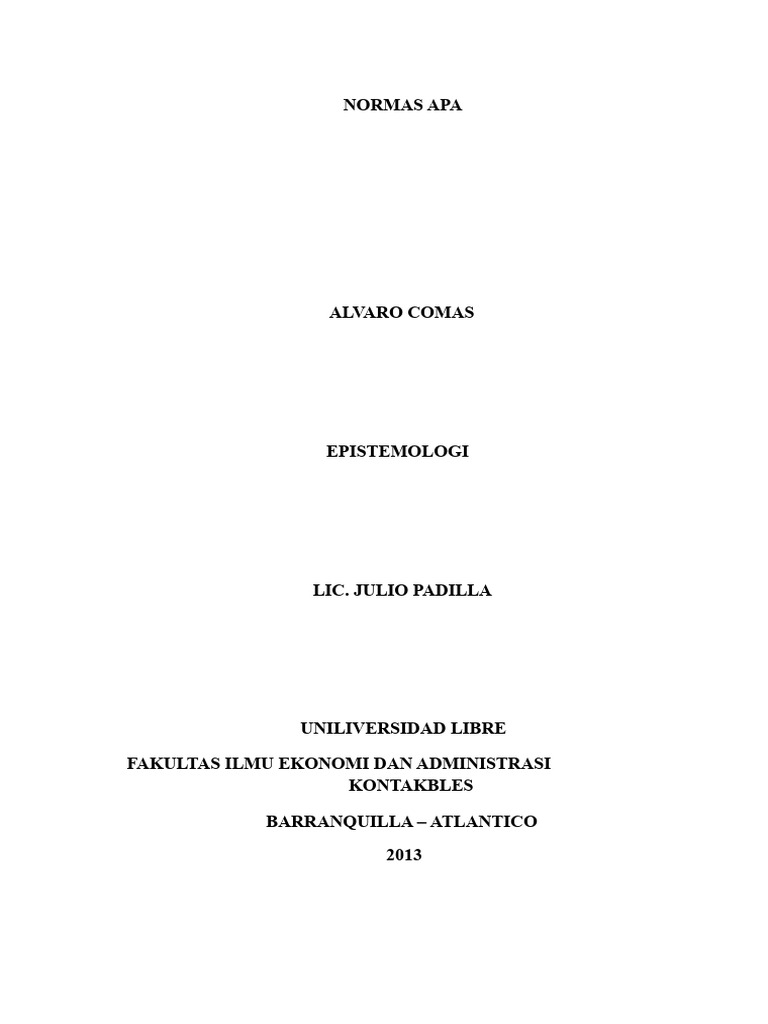 Panduan Lengkap Sitasi APA | PDF
