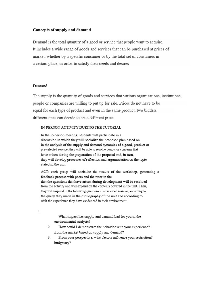 Understanding Supply and Demand Concepts | PDF | Supply And Demand | Demand