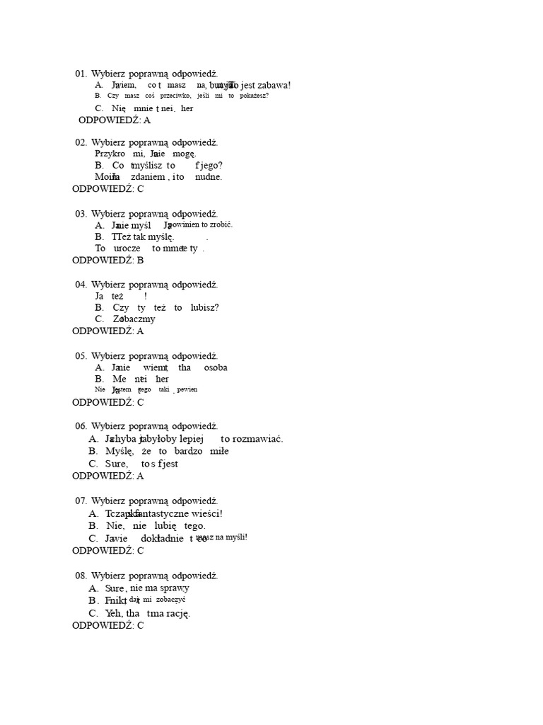 EMPOWER B1+ Test Postępu Jednostki 1 | PDF