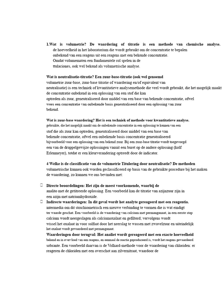 Wat Is Volumetrie | PDF