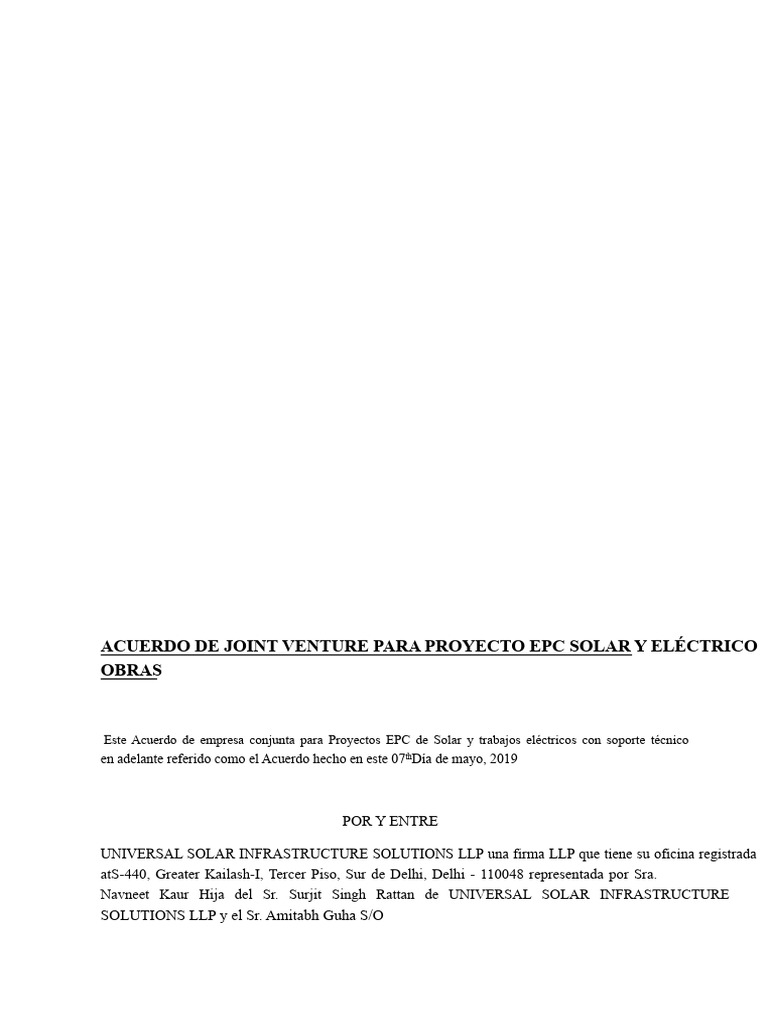 JV Con Soleil | PDF | Proyecto conjunto