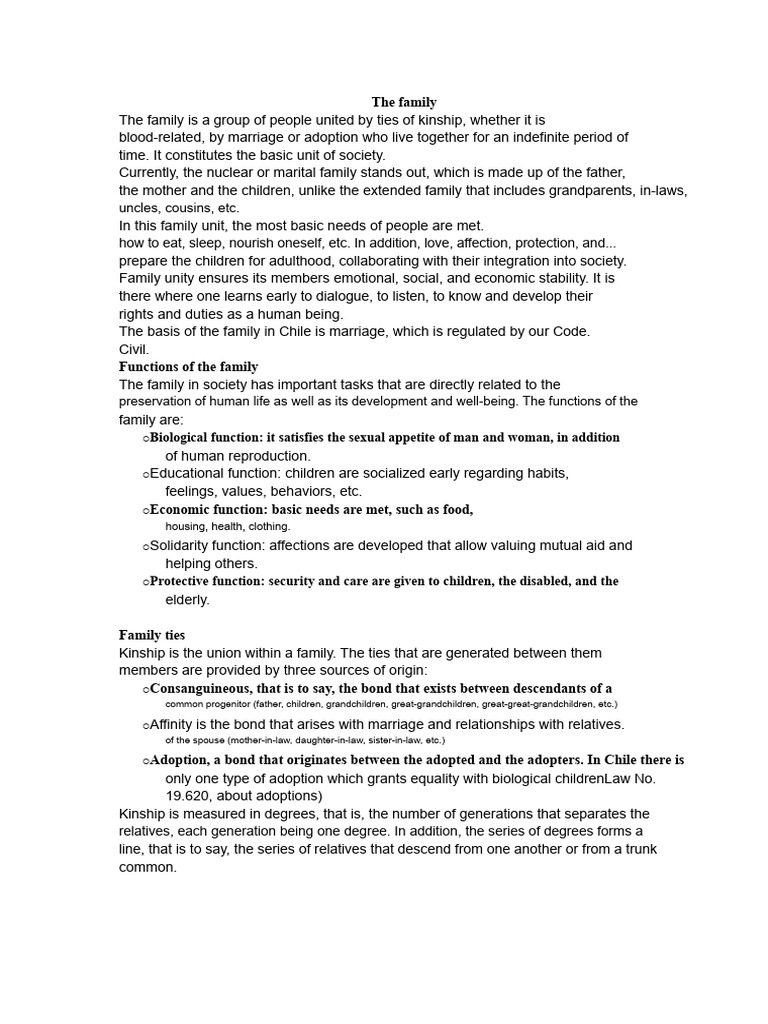 Theme and Subtopics The Family | PDF | Family | Children's Rights