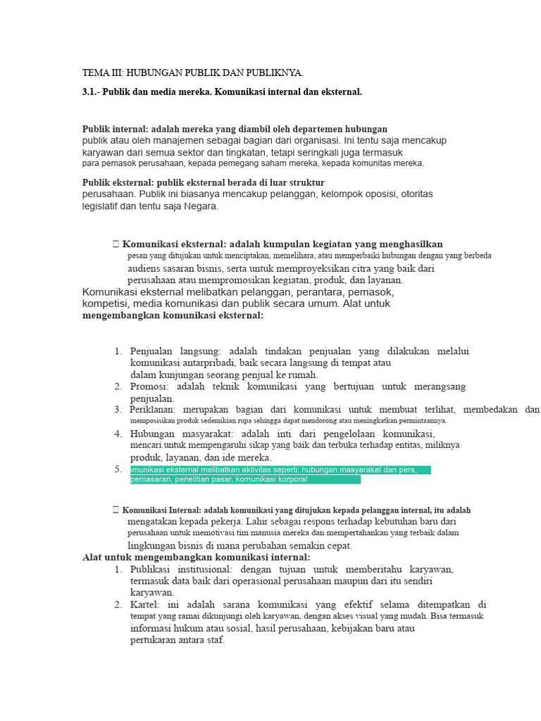 TEMA III RRPP | PDF