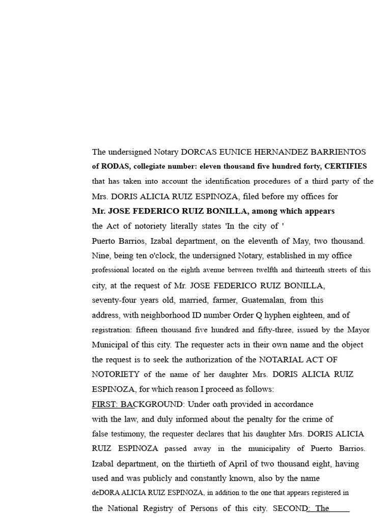 Certification of Notarial Act | PDF | Common Law | Justice