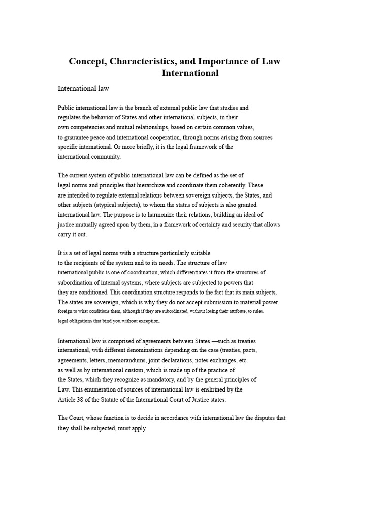 Understanding Public International Law | PDF | International Law | Treaty