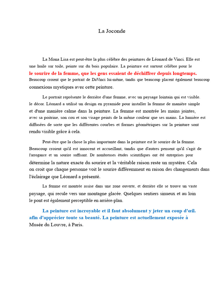 Exemple D'essai Descriptif | PDF