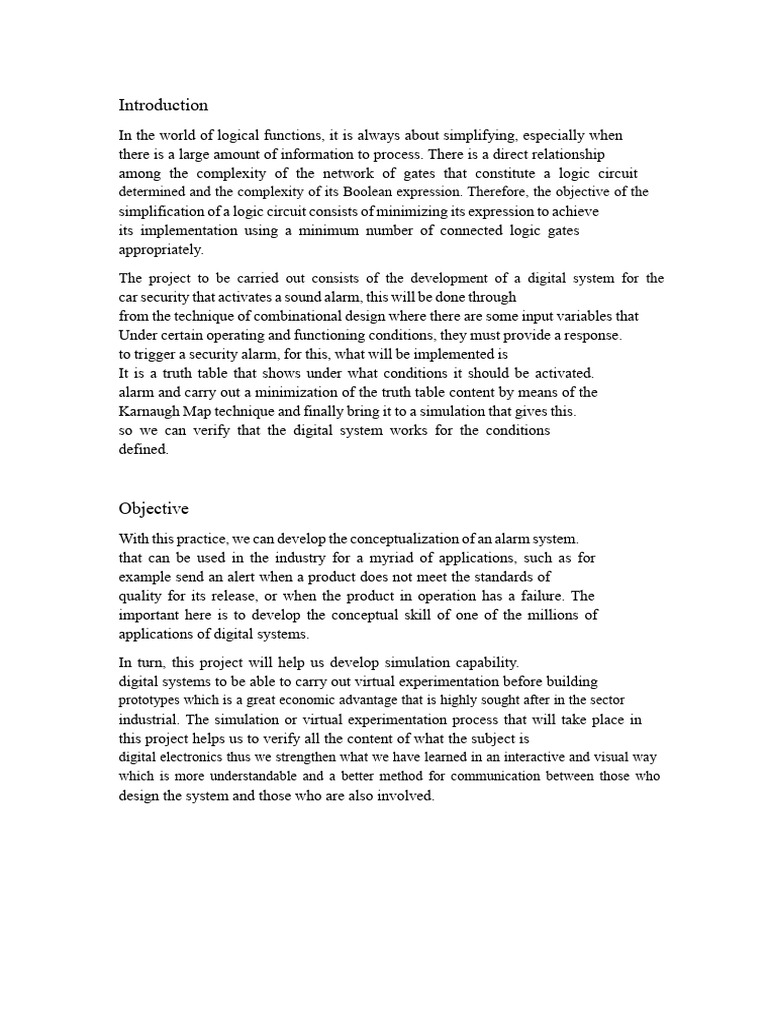 Practice 3 Car Alarm Part 1 | PDF | Digital Electronics | Computing