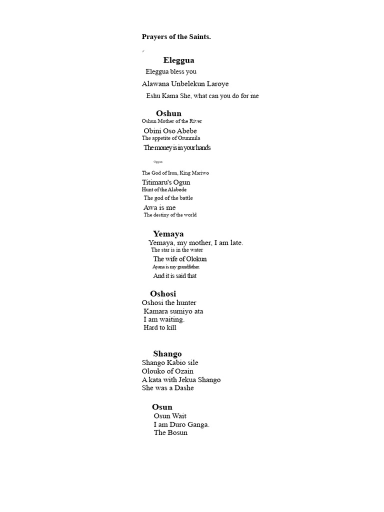 Prayers of The Saints | PDF