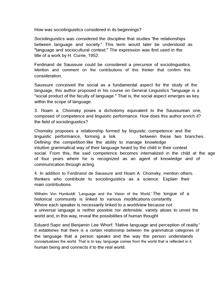 Workshop On The Background of Sociolinguistics | PDF | Sociolinguistics ...