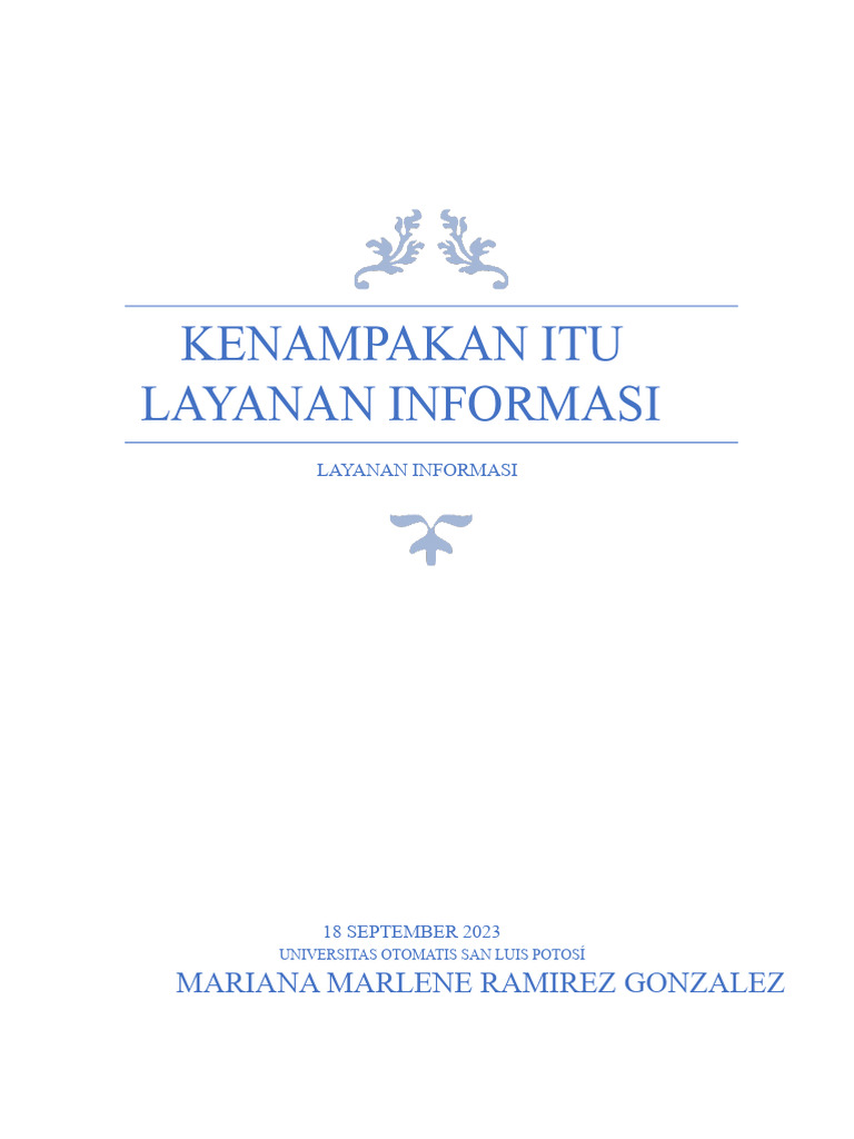 Pentingnya Layanan Informasi Modern | PDF