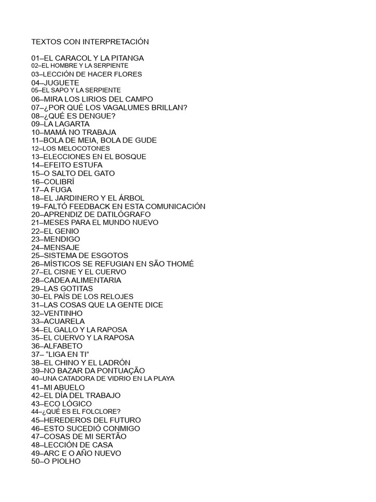 TEXTOS CON INTERPRETACIÓN - PDF 4 Y 5 AÑO PDF | PDF | Aedes aegypti ...