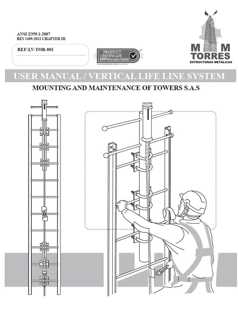 User Manual Life Lines | PDF | Safety | Anchor