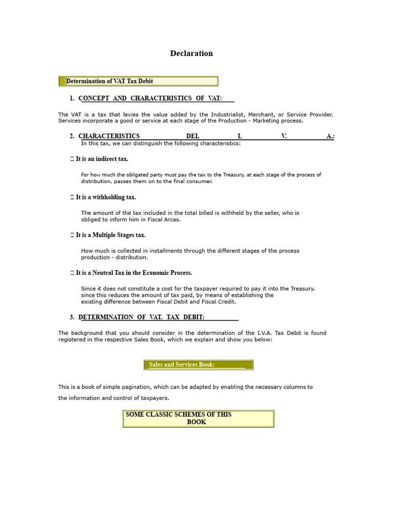 Understanding VAT Tax Debit and Credit | PDF | Taxes | Value Added Tax