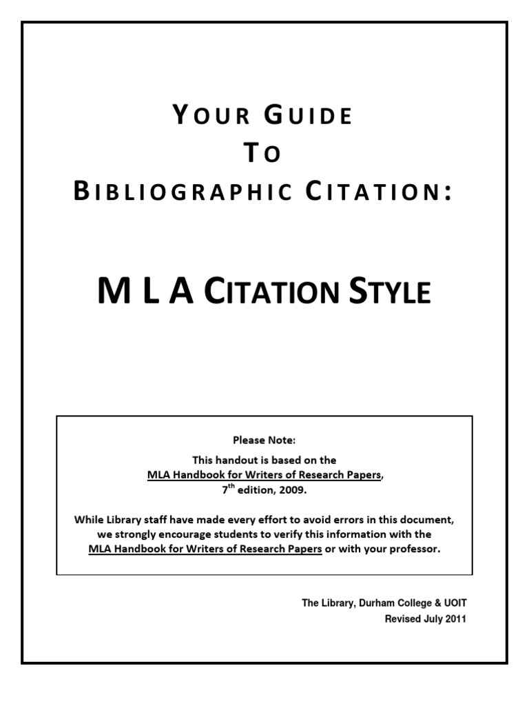 MLA | PDF