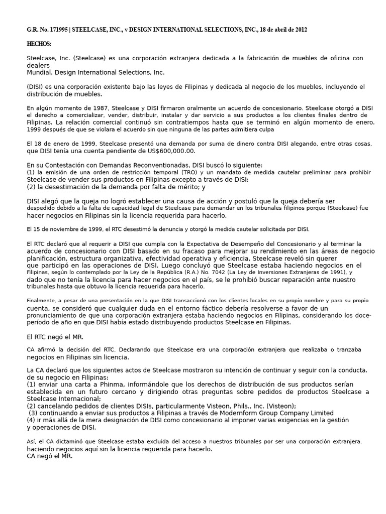 Steel CAse V DISI | PDF | Corporaciones | Business