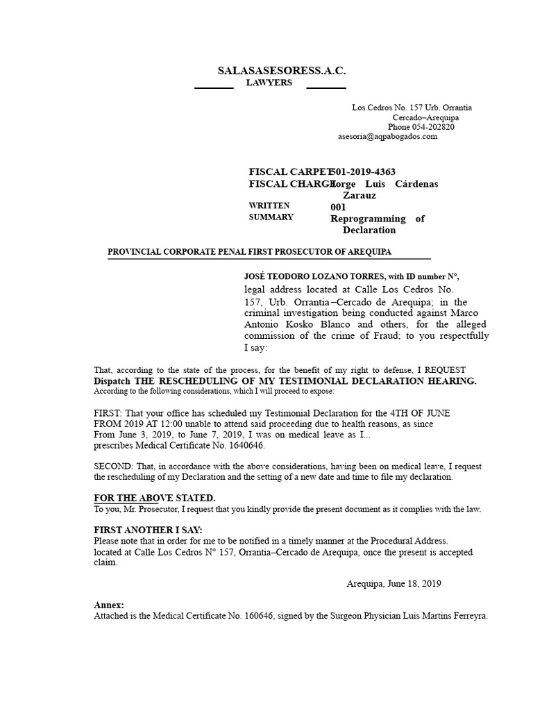 Reprogramming of Declaration | PDF | Prosecutor | Misconduct