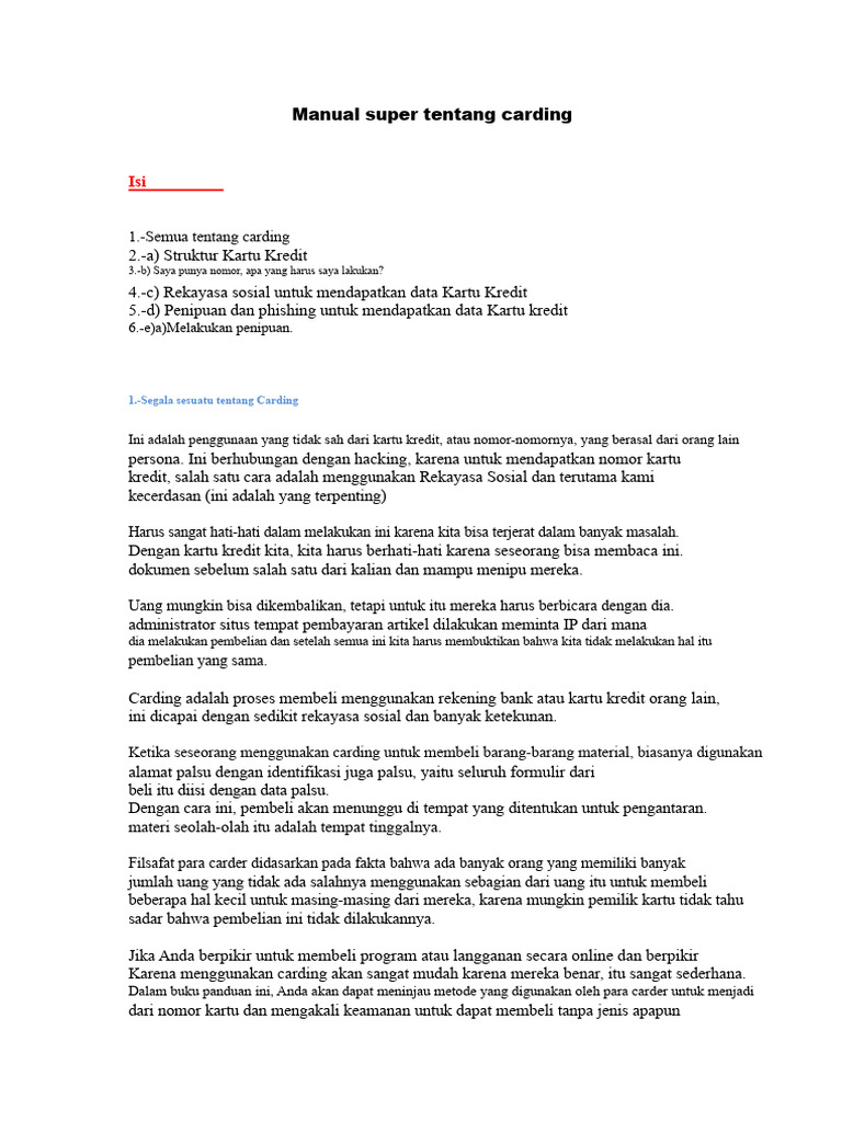 Manual Carding | PDF